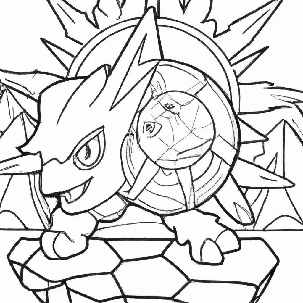 10 Desenhos de Pokémon Solrock para Imprimir e Colorir