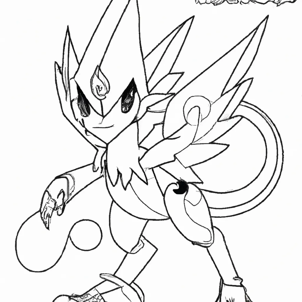 Desenhos de Pokémon Zacian para Imprimir e Colorir