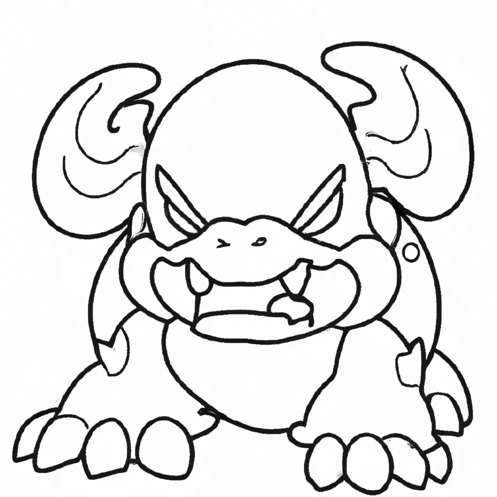 Desenhos de Pokémon Grotle para Imprimir e Colorir