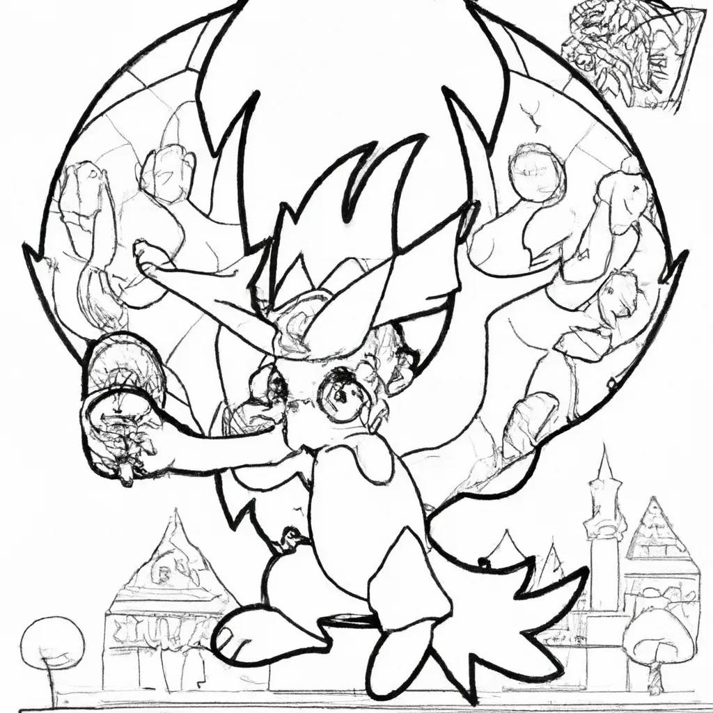 Desenhos Incríveis de Pokémon Mismagius para Imprimir e Colorir