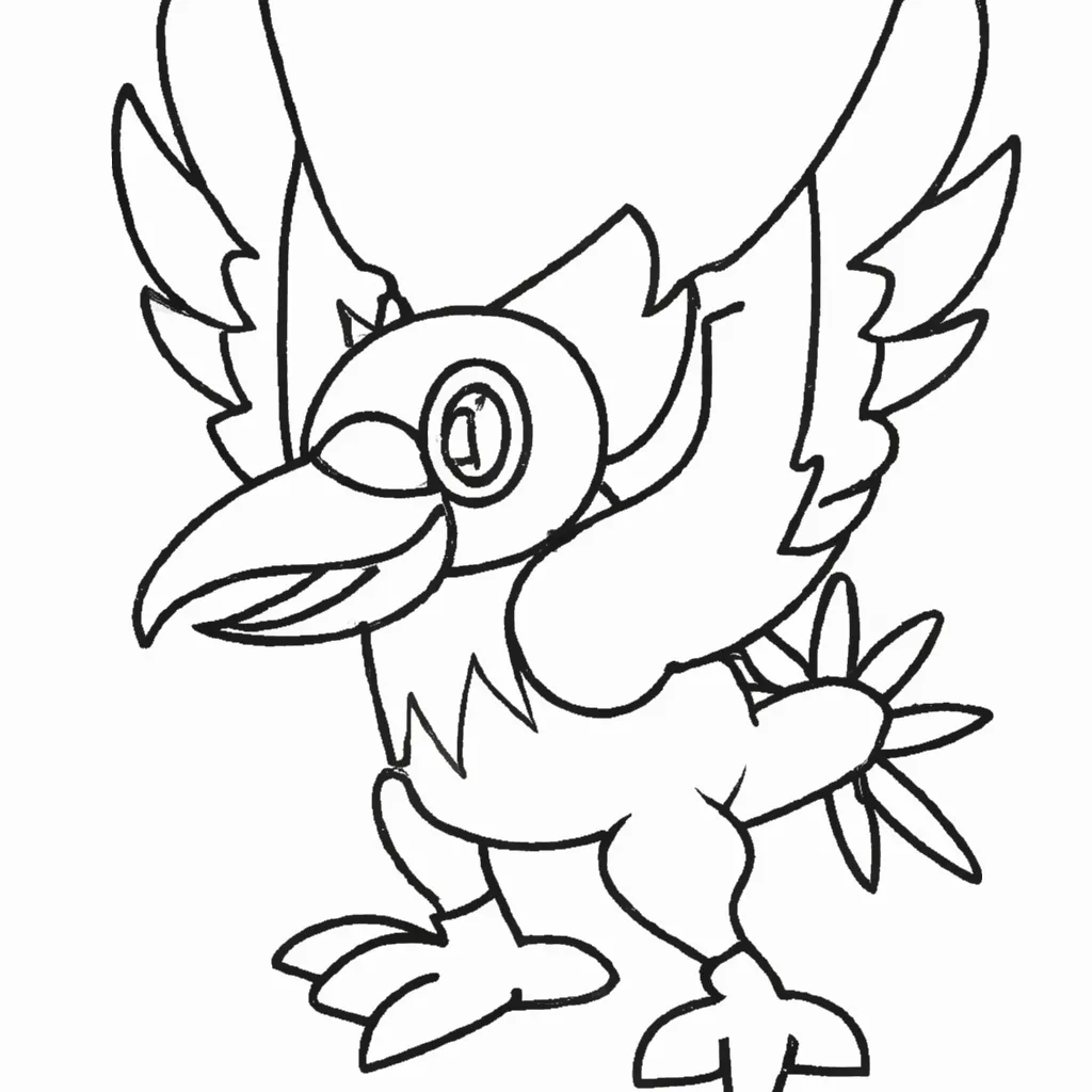 Desenhos de Pokémon Pelipper para Imprimir e Colorir