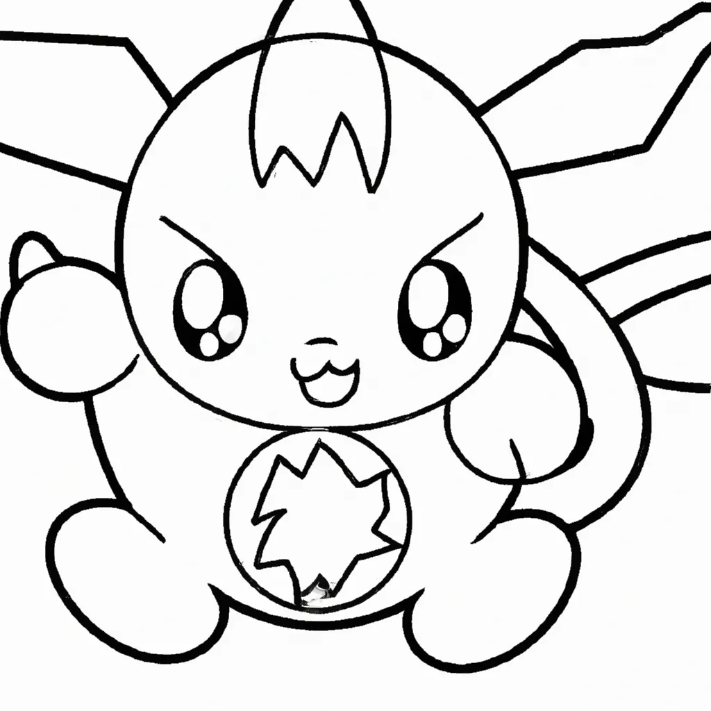 Desenhos de Pokémon Pincurchin para Imprimir e Colorir