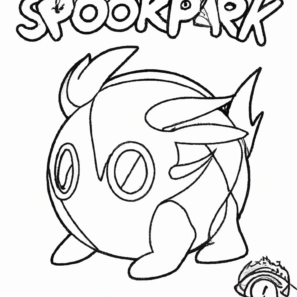 Pokemon Spoinky Coloring Page: Free Printable Activity for Fans