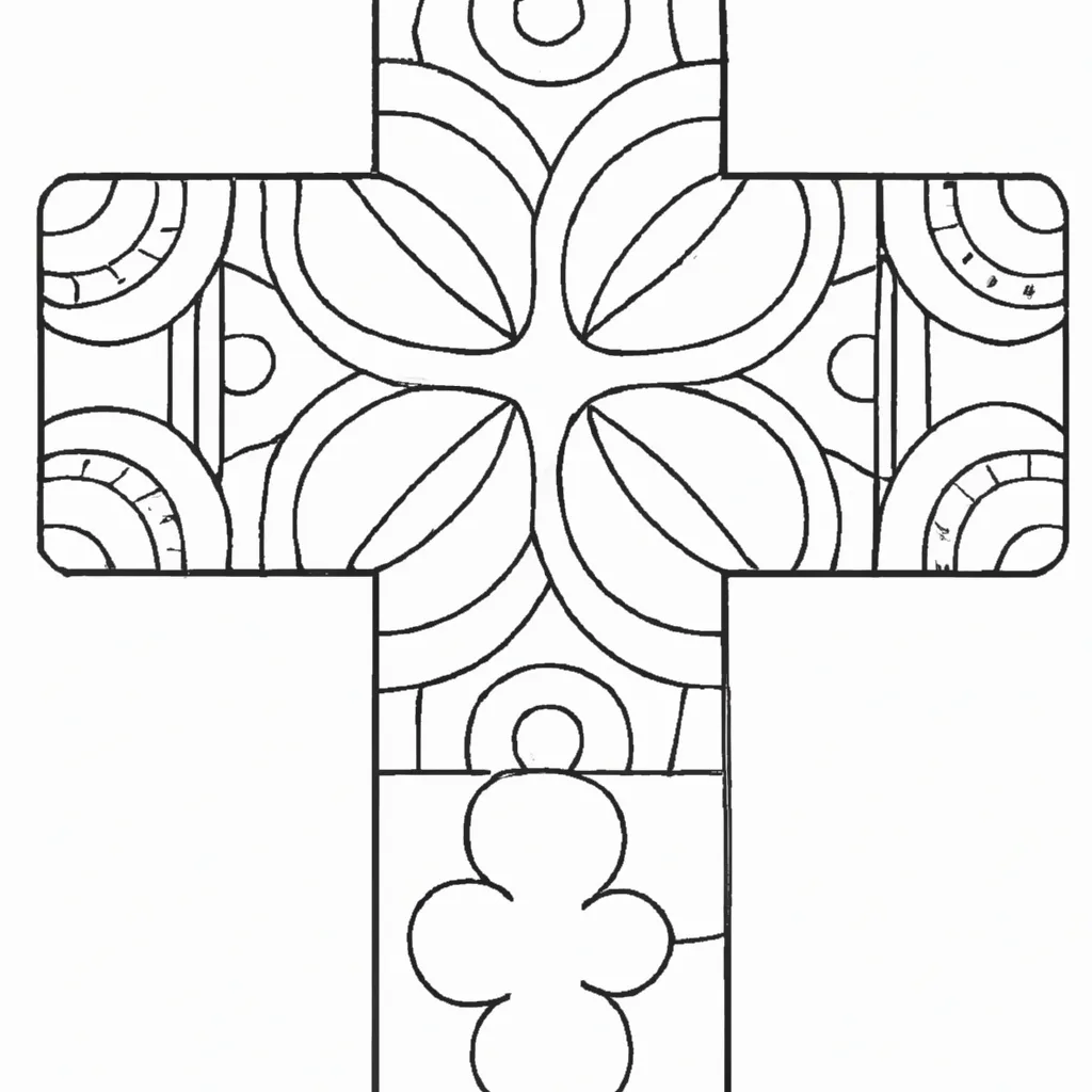 7 Desenhos de Cruz Latina para Colorir e Imprimir