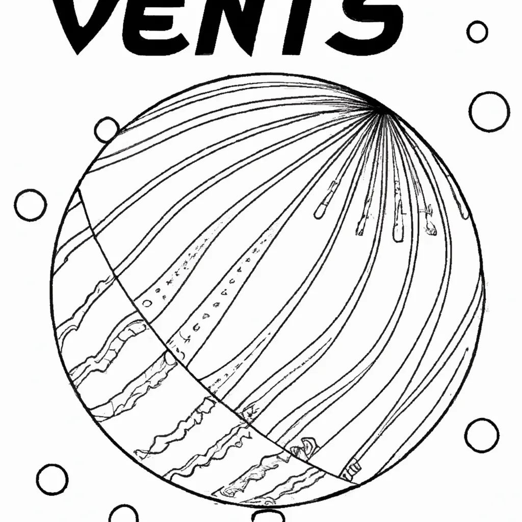 10 Desenhos do Planeta Vênus para Imprimir e Colorir