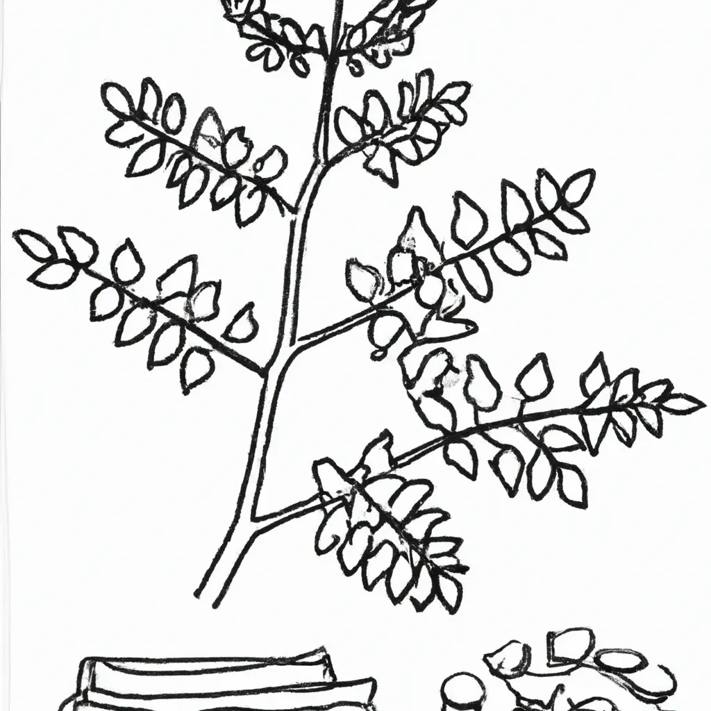 7 Desenhos de Moringa para Imprimir e Colorir
