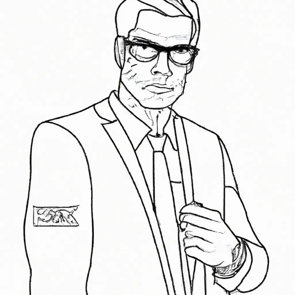 7 Desenhos de Dexter Morgan para Imprimir e Colorir