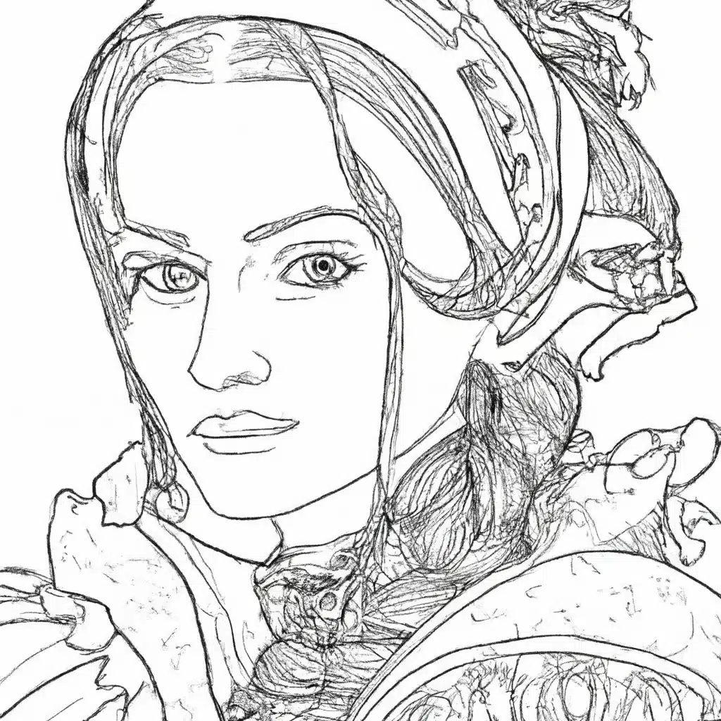 10 Desenhos de Elizabeth Swann para Imprimir e Colorir