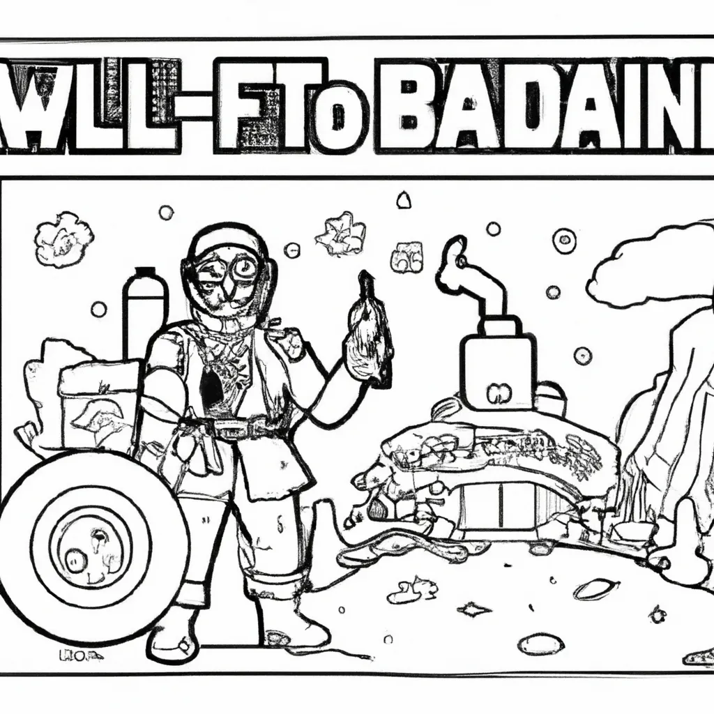 10 Desenhos de Fallout 4 para Imprimir e Colorir