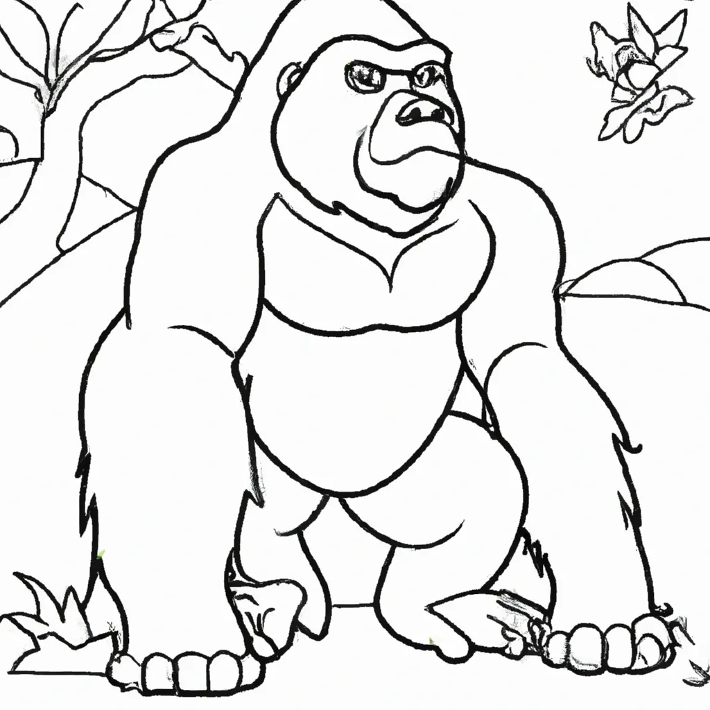 7 Desenhos de Magilla Gorilla para Imprimir e Colorir