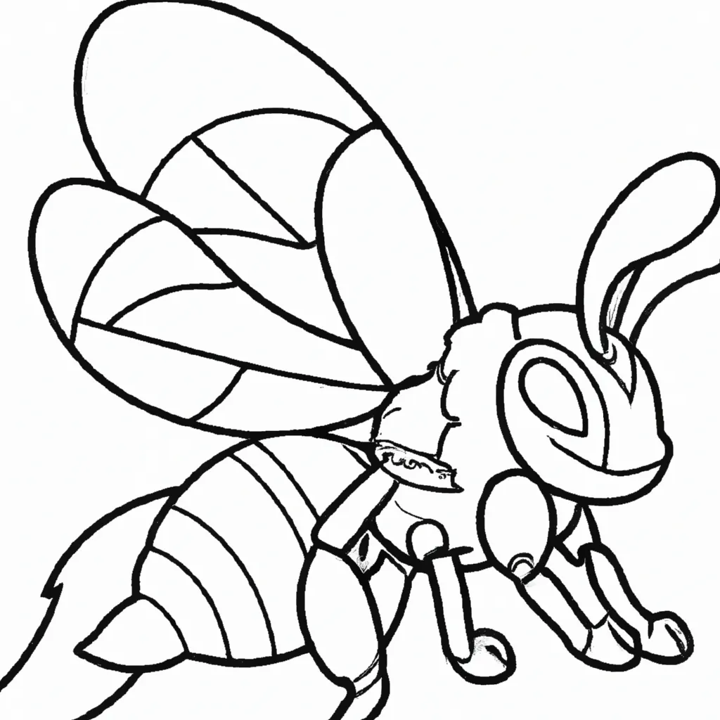 10 Desenhos de Pokémon Beedrill para Imprimir e Colorir