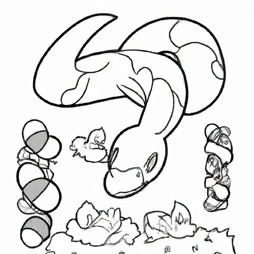 10 Desenhos de Pokémon Ekans para Imprimir e Colorir