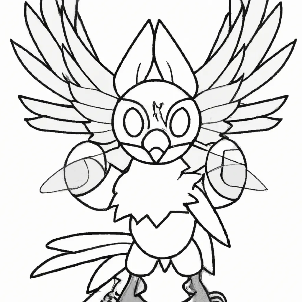 10 Desenhos de Pokémon Fearow para Imprimir e Colorir