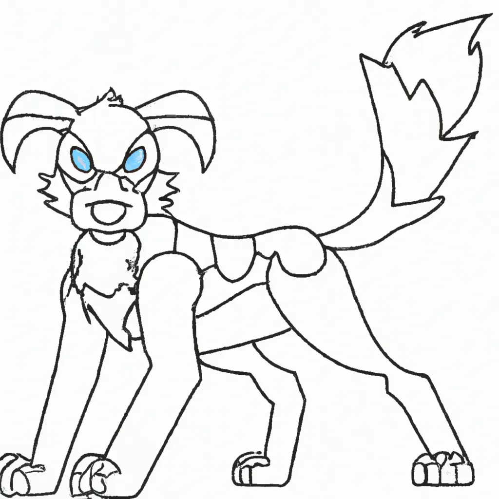 Desenhos de Pokémon Houndour para Imprimir e Colorir