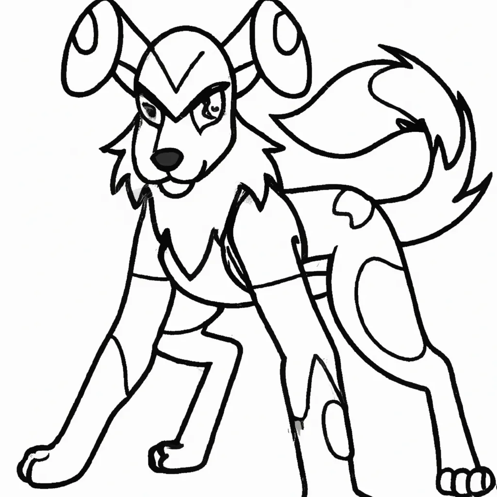 Desenhos de Pokémon Houndour para Imprimir e Colorir