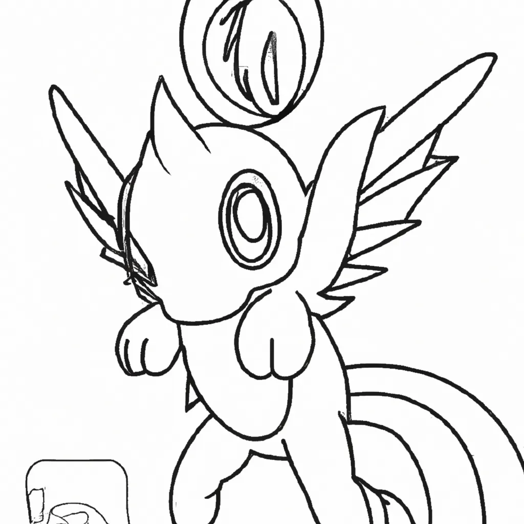 Desenhos de Pokémon Phion para Imprimir e Colorir