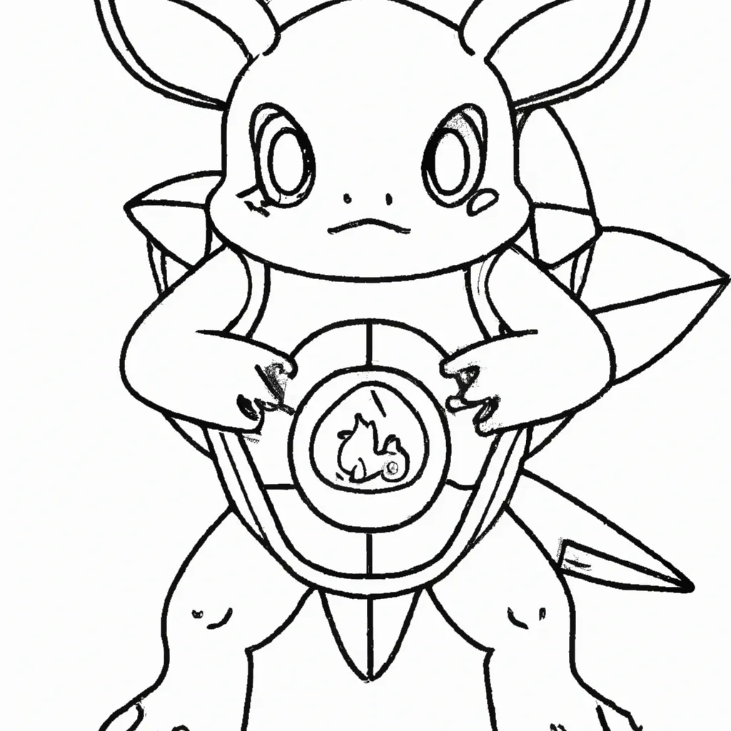 7 Desenhos de Pokémon Squirtle para Imprimir e Colorir