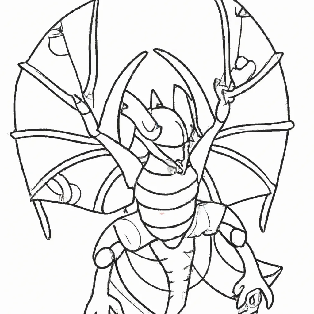 Desenhos de Pokémon Yanmega para Imprimir e Colorir