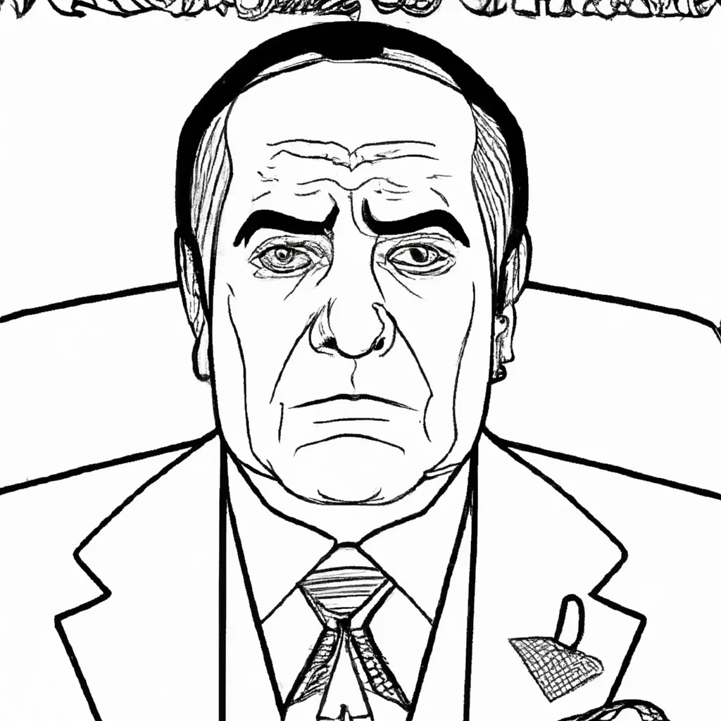 10 Desenhos de Vito Corleone para Imprimir e Colorir