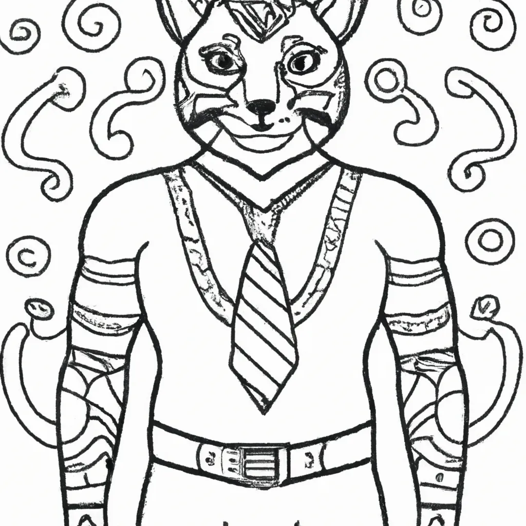 10 Desenhos de Homem Gato para Imprimir e Colorir