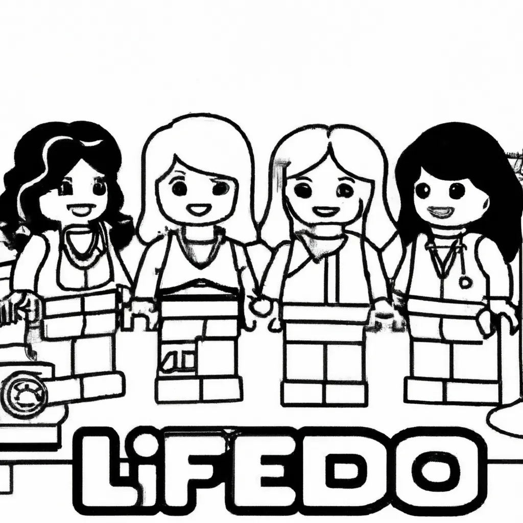 10 Desenhos de LEGO Friends para Imprimir e Colorir
