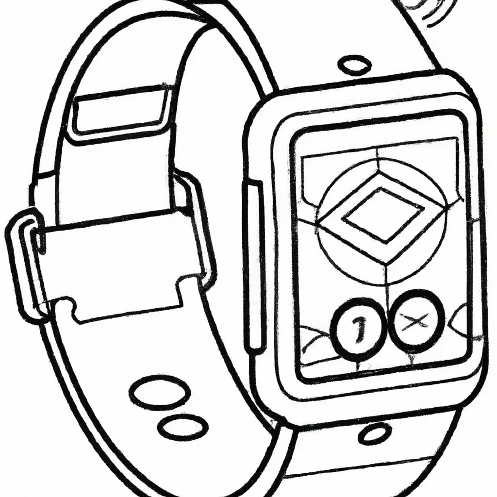 7 Desenhos de Smartwatch para Imprimir e Colorir