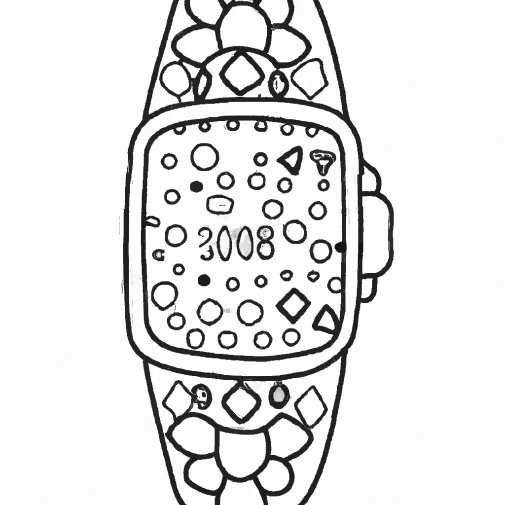 7 Desenhos de Smartwatch para Imprimir e Colorir