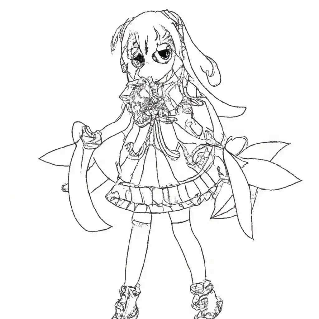 10 Desenhos de Kyoko Sakura para Imprimir e Colorir