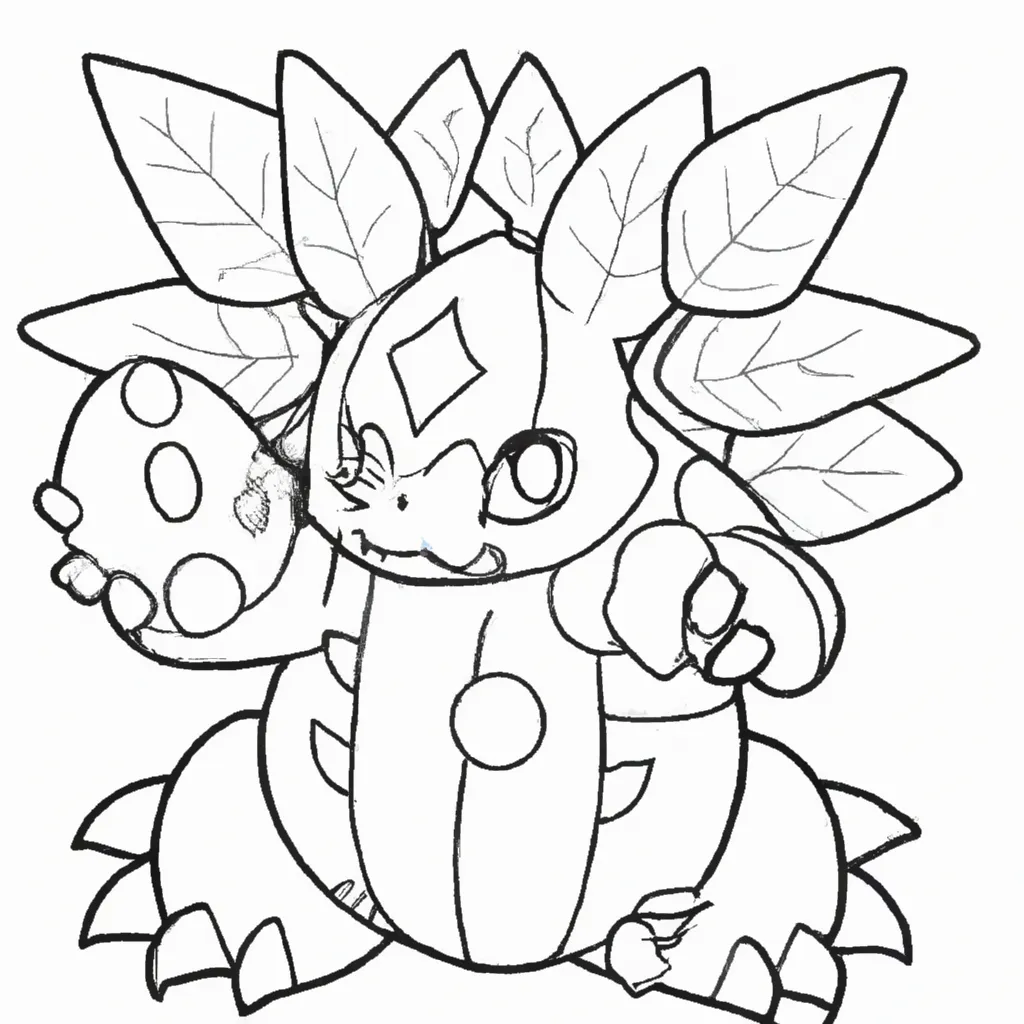 Desenhos de Pokémon Cacturne para Imprimir e Colorir