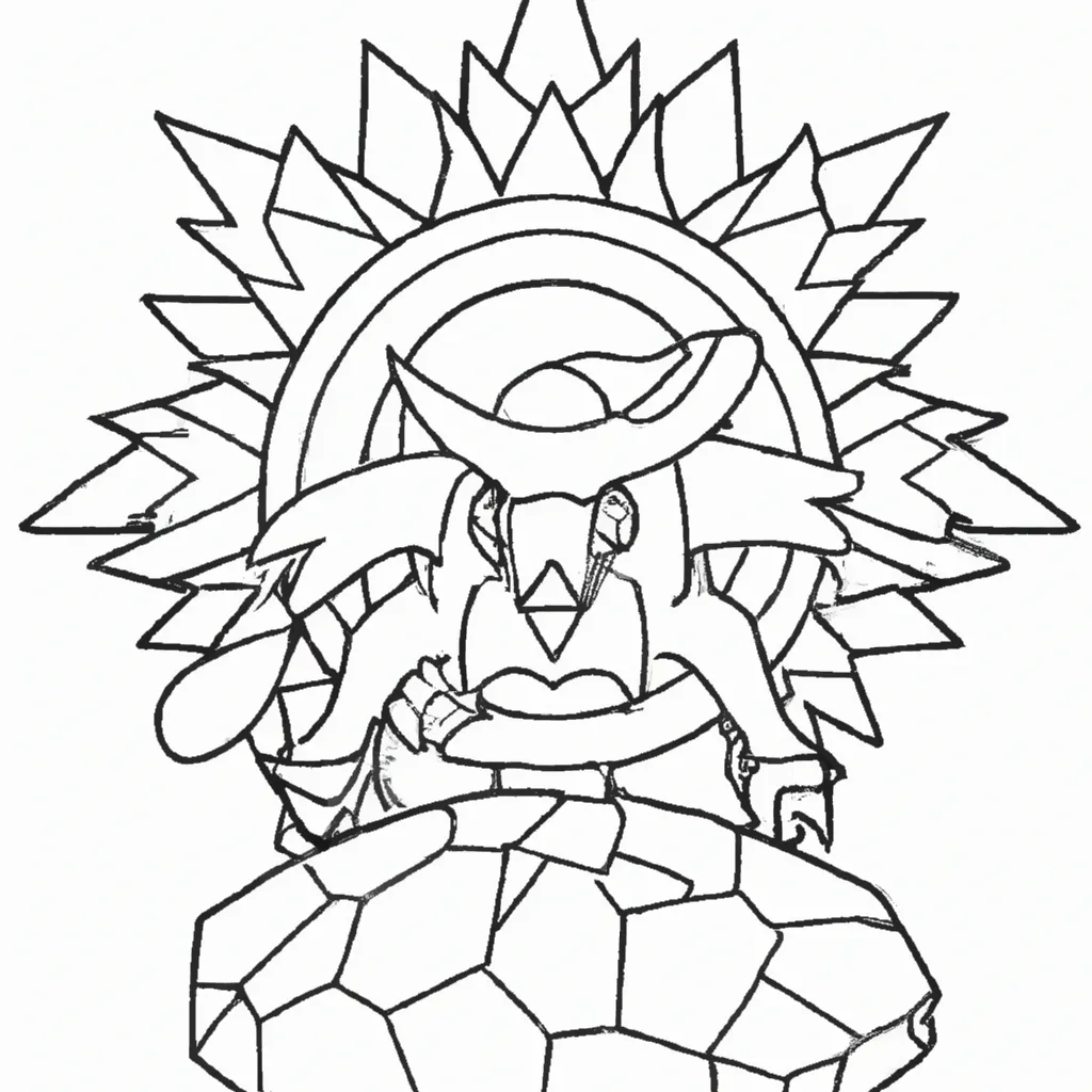 10 Desenhos de Pokémon Solrock para Imprimir e Colorir