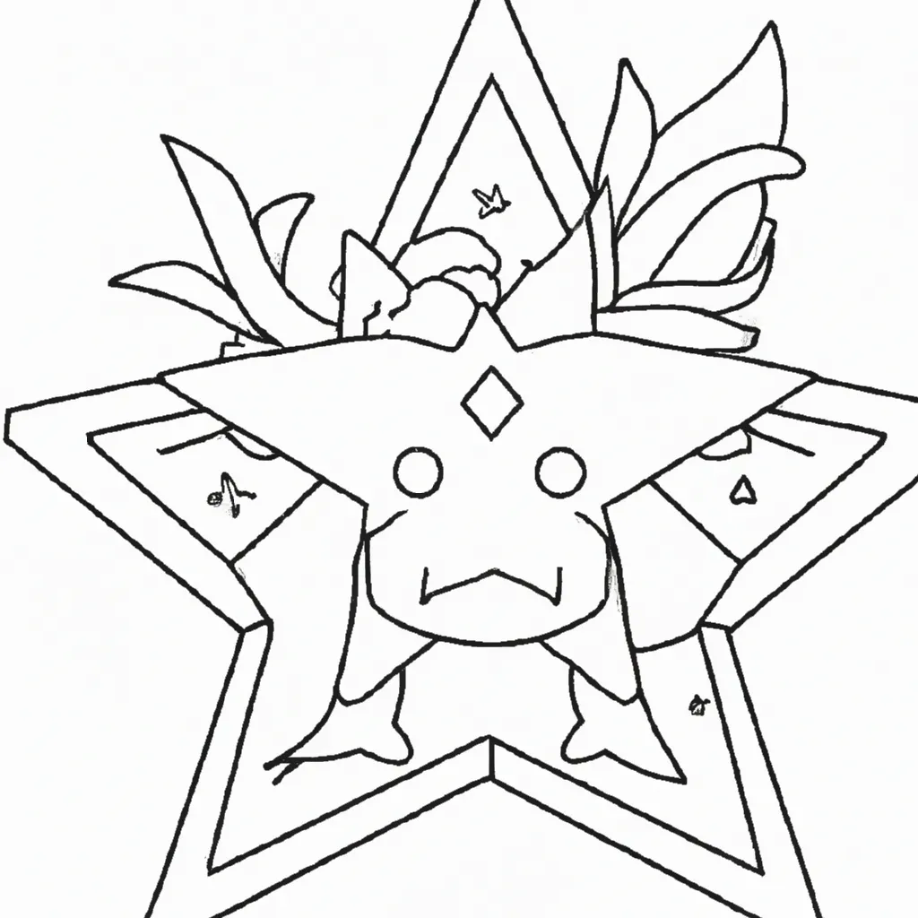 Desenhos de Pokémon Staryu para Imprimir e Colorir