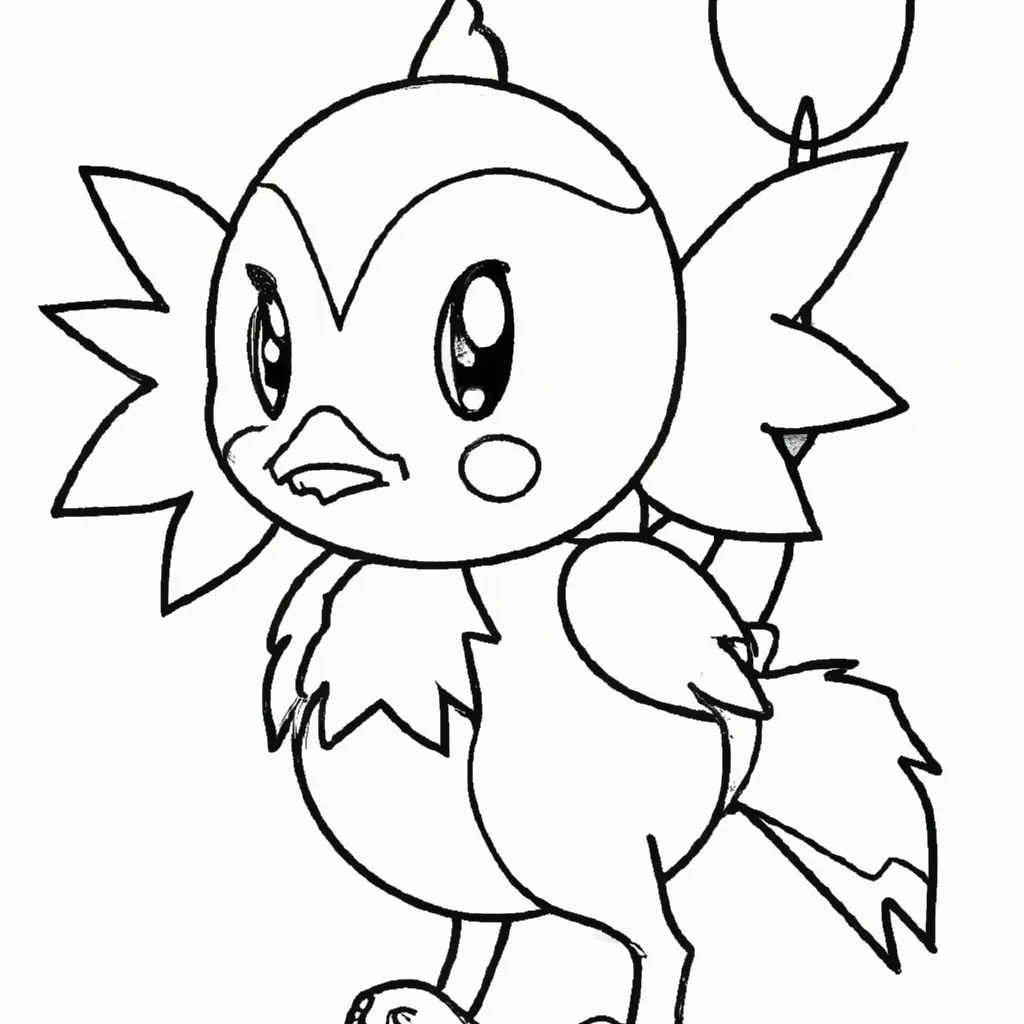 Aprenda a Desenhar Torchic: 7 Passos Simples para Imprimir e Colorir!