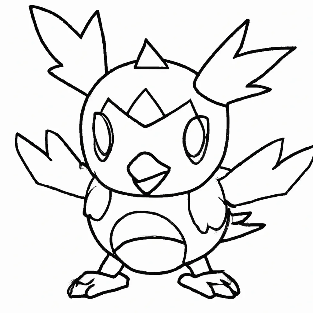 7 Desenhos de Pokémon Torchic para Imprimir e Colorir