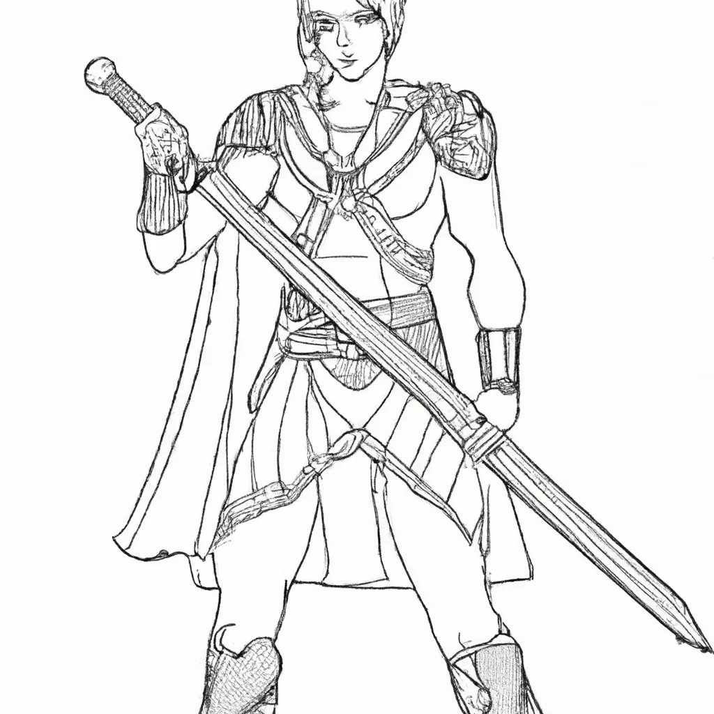 10 Desenhos de Casca (Berserk) para Imprimir e Colorir
