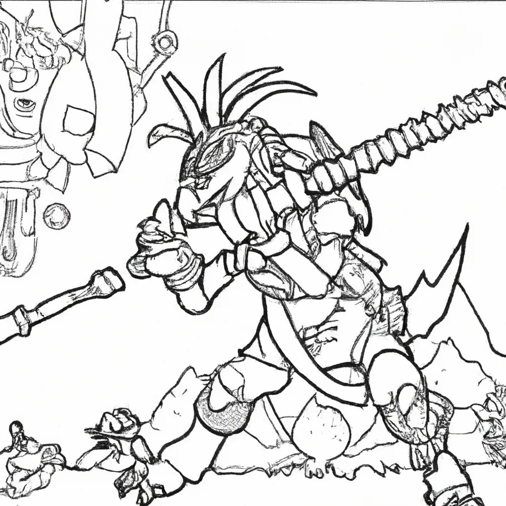 10 Desenhos de Chrono Trigger para Imprimir e Colorir