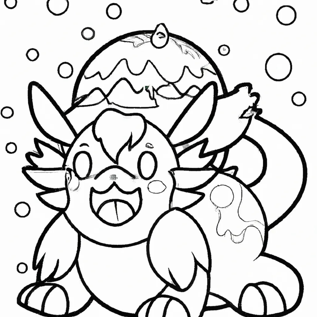 10 Desenhos de Pokémon Abomasnow para Imprimir e Colorir