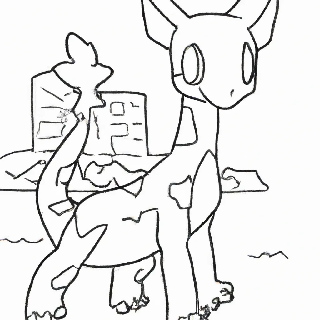 10 Desenhos de Farigiraf Pokémon para Imprimir e Colorir