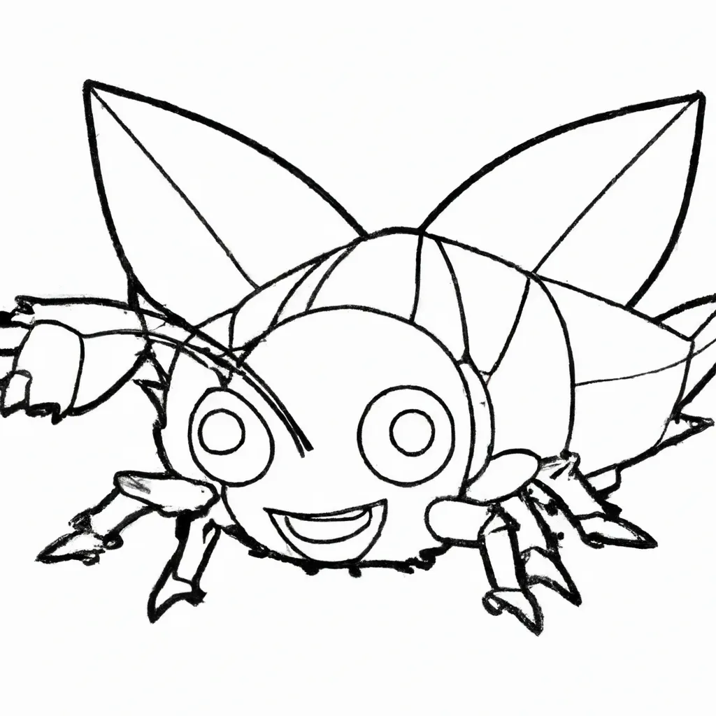 10 Desenhos de Pokémon Inseto para Imprimir e Colorir