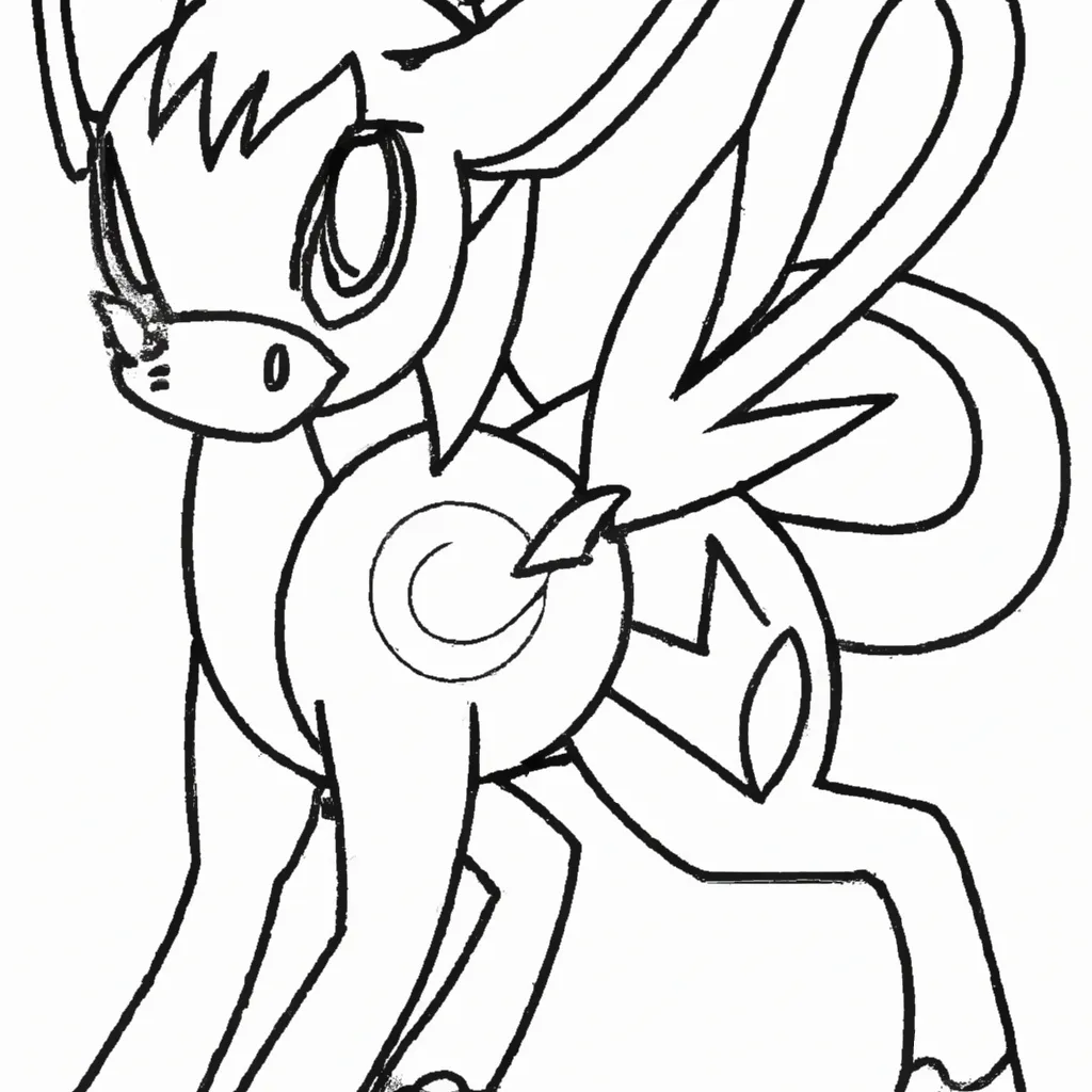 Keldeo: 7 Desenhos para Imprimir e Colorir de Pokémon