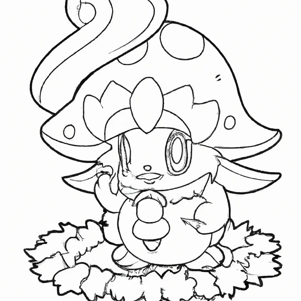 7 Desenhos de Pokémon Musharna para Imprimir e Colorir