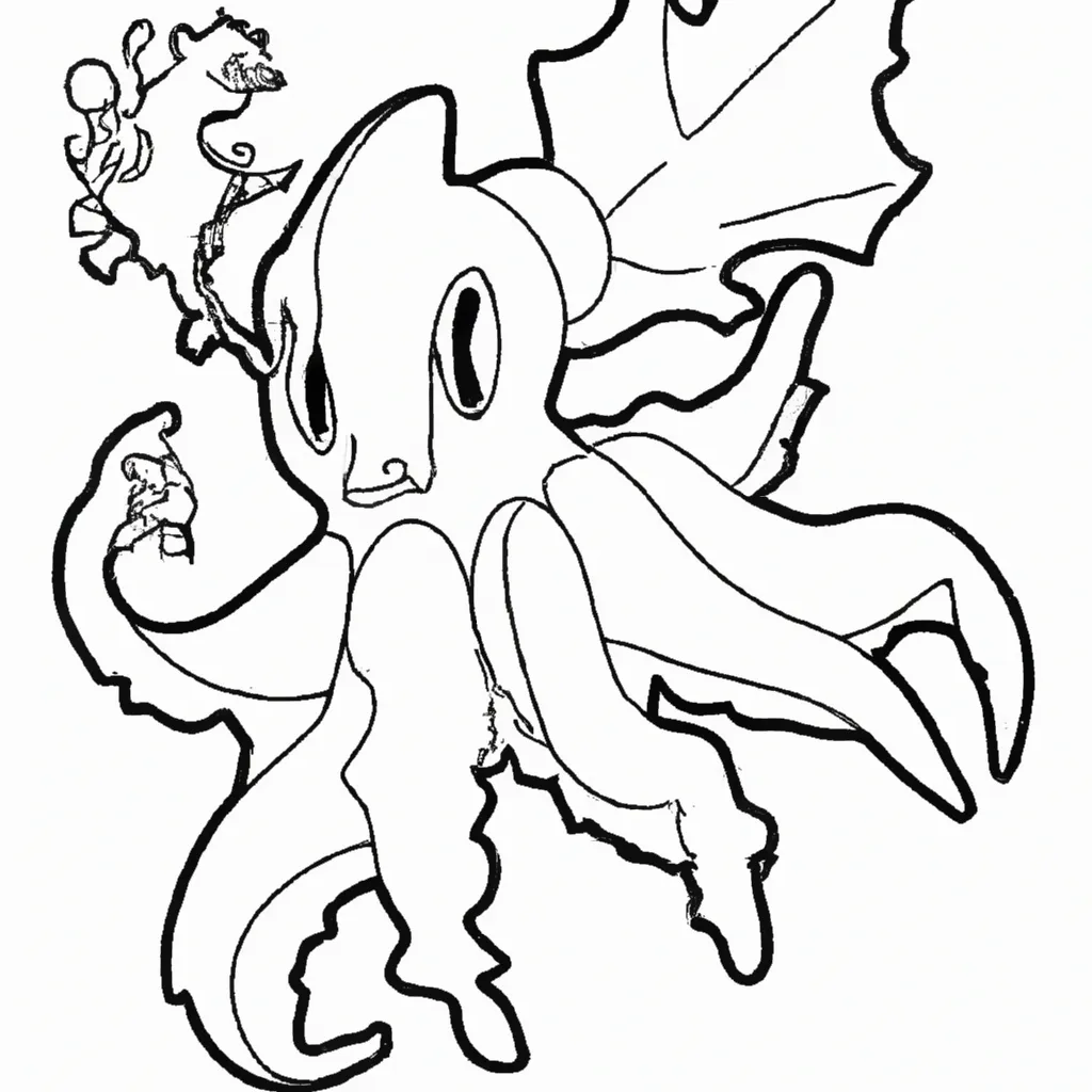 10 Desenhos de Pokémon Octilharia para Imprimir e Colorir