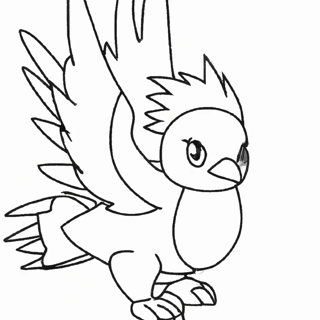 Desenhos Incríveis de Pokémon Pidgeotto para Imprimir e Colorir