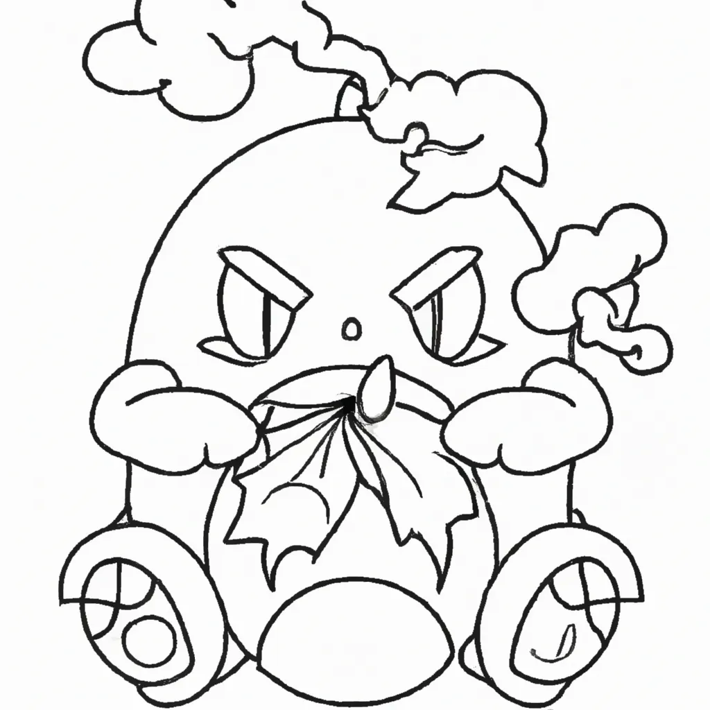 Desenhos de Pokémon Weezing para Imprimir e Colorir