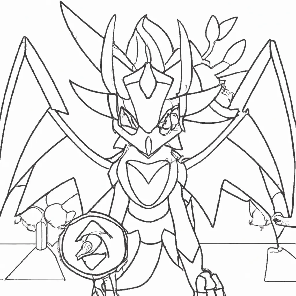 Desenhos de Pokémon Zacian para Imprimir e Colorir