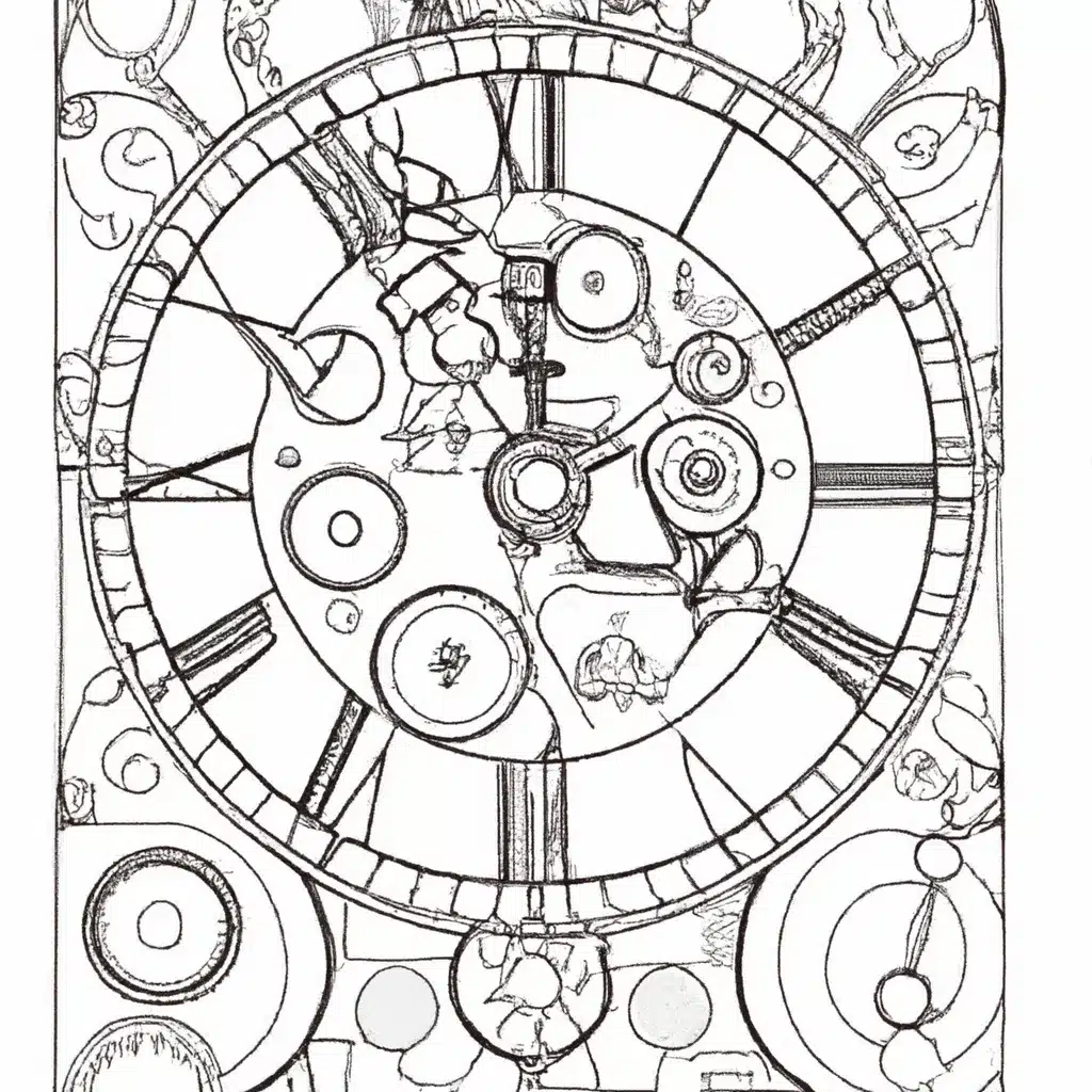 10 Desenhos de Relógio com Ponteiro para Imprimir e Colorir