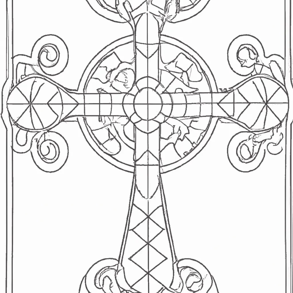 7 Desenhos de Cruz Latina para Colorir e Imprimir