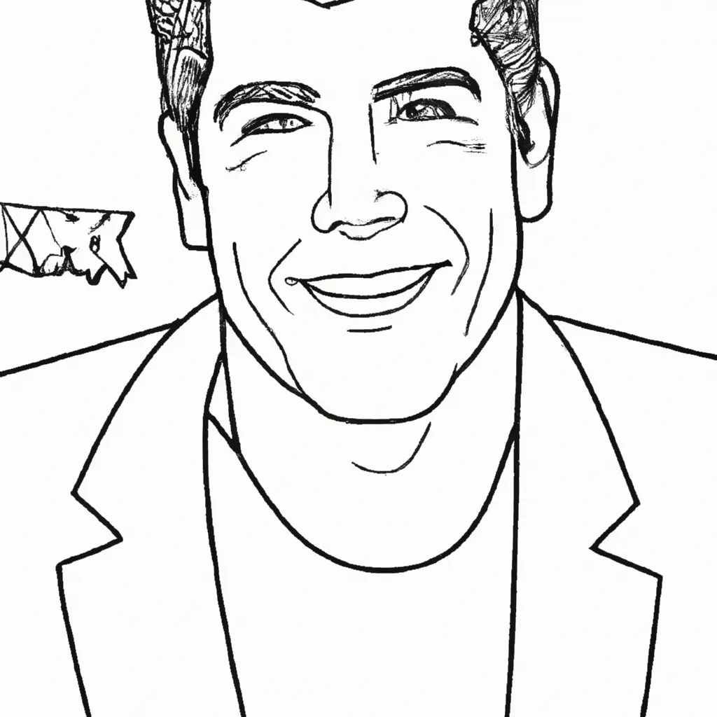 7 Desenhos de Simon Cowell para Imprimir e Colorir