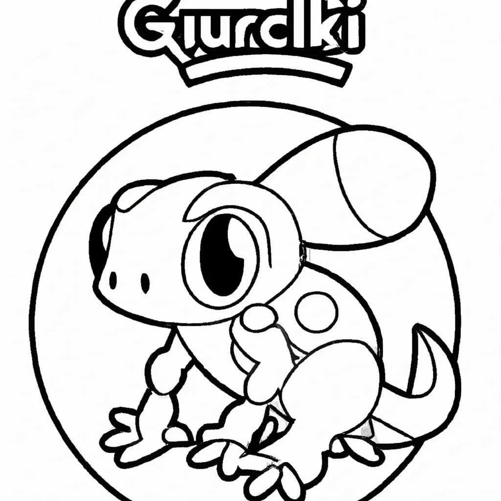Desenhos de Pokémon Croagunk para Imprimir e Colorir
