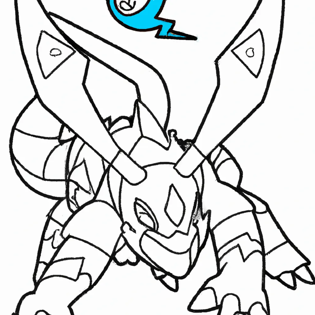 Desenhos de Pokémon Garchomp para Imprimir e Colorir