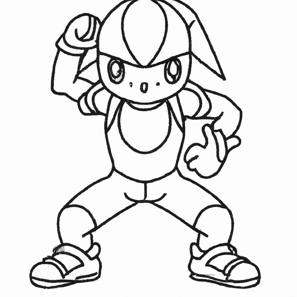 Desenhos de Pokémon Hitmonchan para Imprimir e Colorir